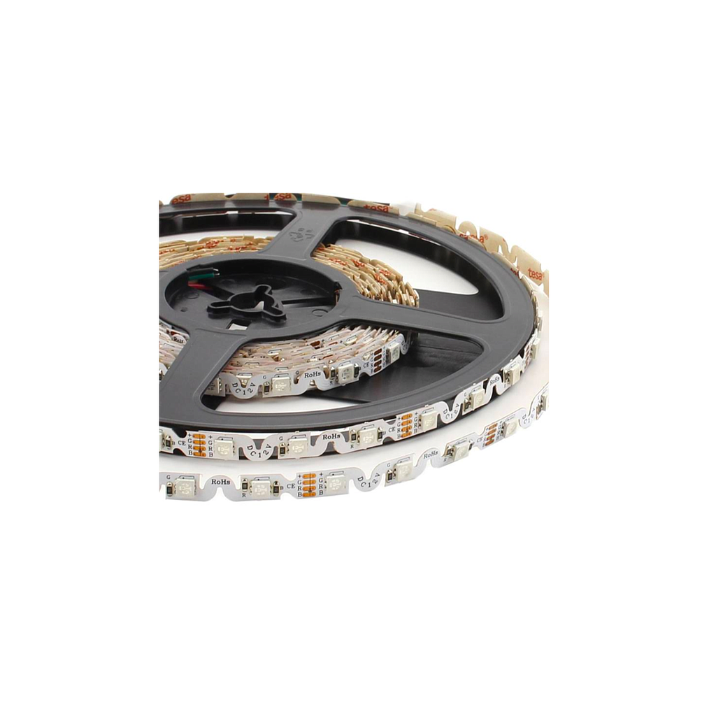Tira de contorno LED S-shape SMD2835, DC12V, (60Led/m) - IP20, Blanco Puro | Ledbeith.mx